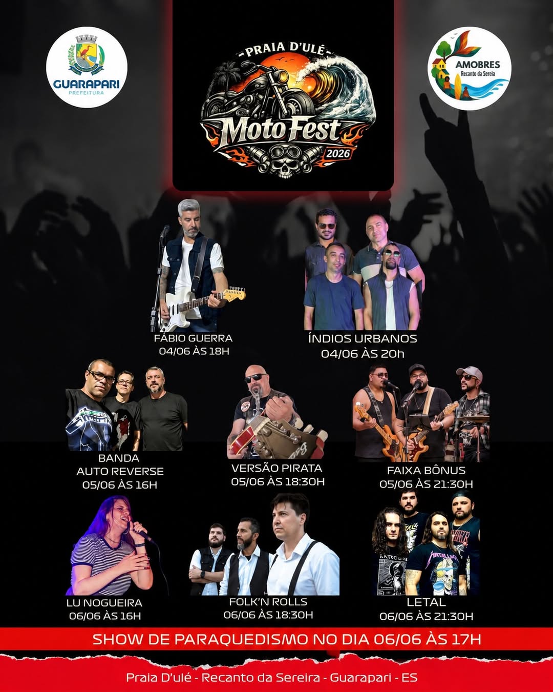 Praia D’Ulé Moto Fest reúne motociclistas, rock e atrações gratuitas em ...